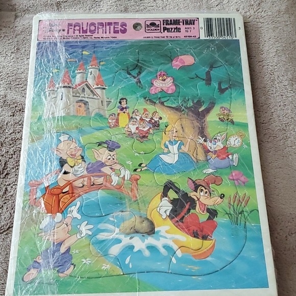 Disney | Toys | Walt Disney Favorites Vintage Frame Tray 2 Puzzles ...